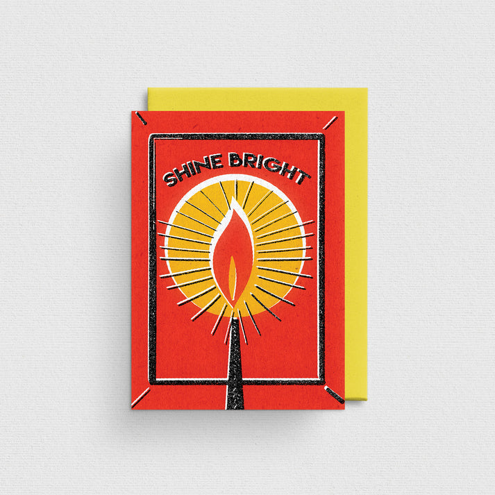 Shine Bright Greeting Card MT01 – The Hatched Line
